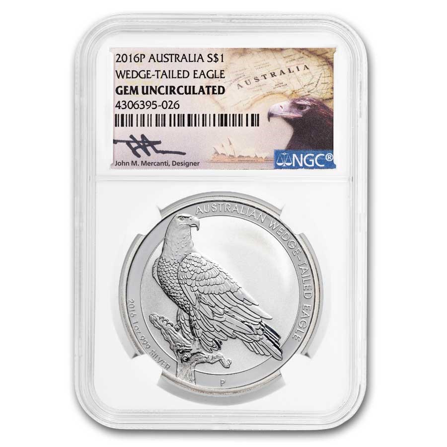 Buy 2016 AUS 1 oz Silver Wedge-Tailed Eagle Gem Unc | APMEX