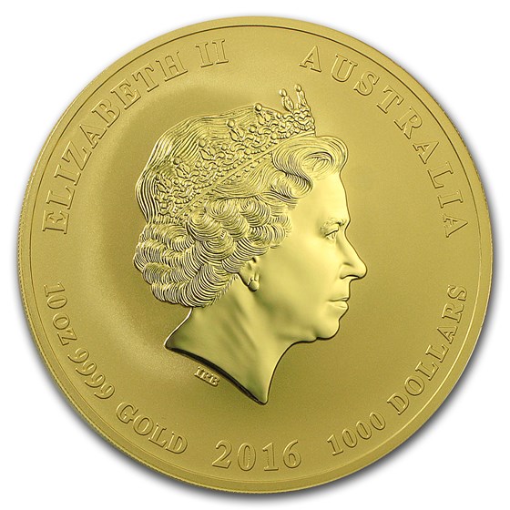 Buy 2016 Australia 10 oz Gold Lunar Monkey BU | APMEX