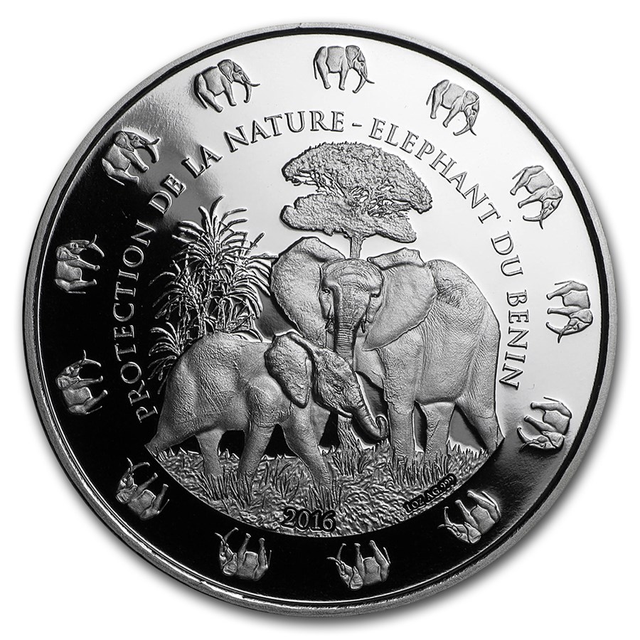 Buy 2016 Benin 1 oz Silver Protection de la Nature Elephant | APMEX
