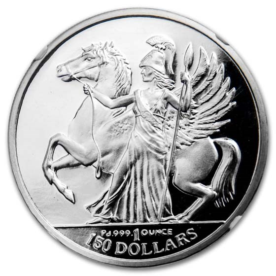 Buy 2016 BVI 1 oz Palladium Athena & Pegasus Gem Proof NGC | APMEX