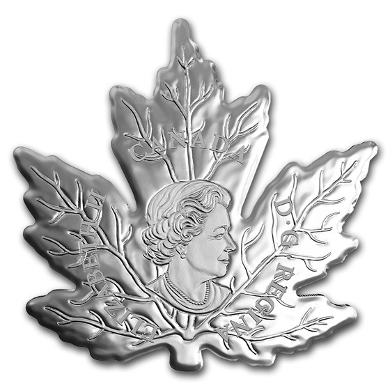 Buy 2016 Canada 1 oz Silver $20 Prf Maple Leaf Shape Coin (Colorized ...