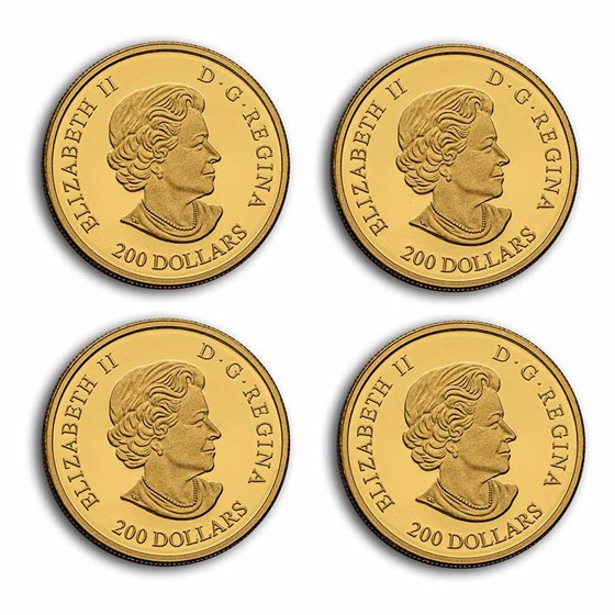 Buy 2016 Canada 4-Coin 1 oz Proof Gold $200 Tall Ships Set | APMEX