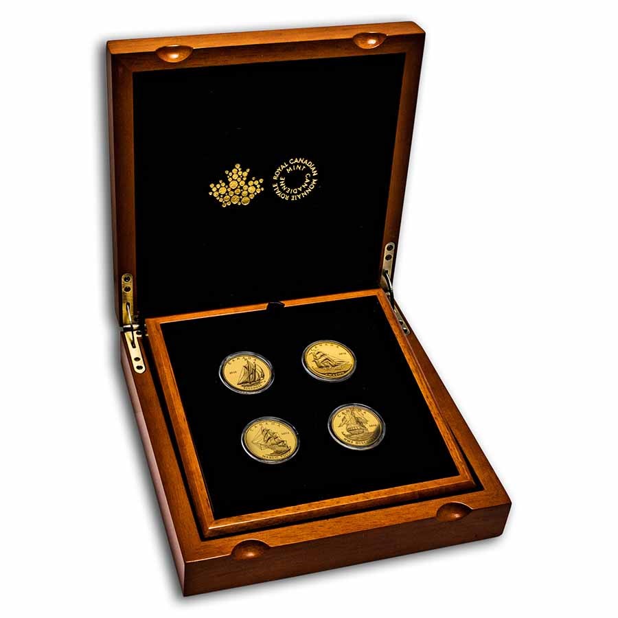 Buy 2016 Canada 4-Coin 1 oz Proof Gold $200 Tall Ships Set | APMEX