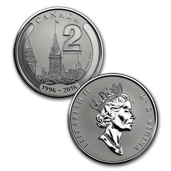 Buy 2016 Canada 4-Coin Gold and Platinum 20 Years of Minting Set | APMEX