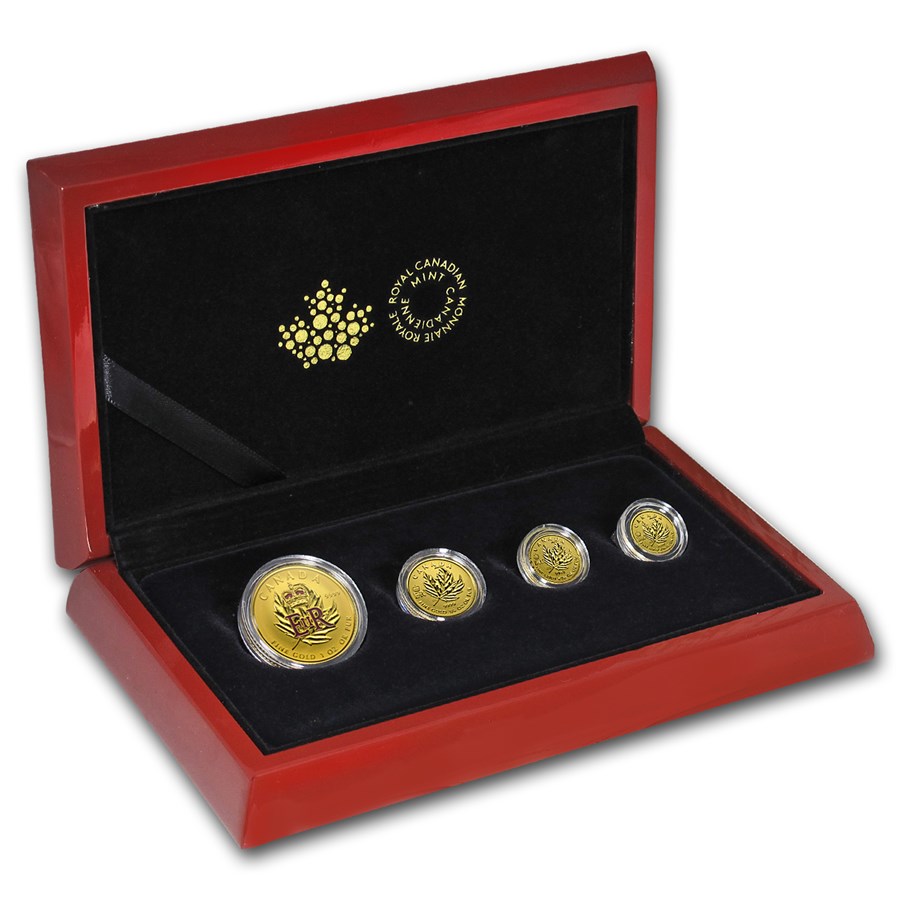 Buy 2016 Canada 4-Coin Gold Fractional Maple Leaf Set (1.4 oz) | APMEX