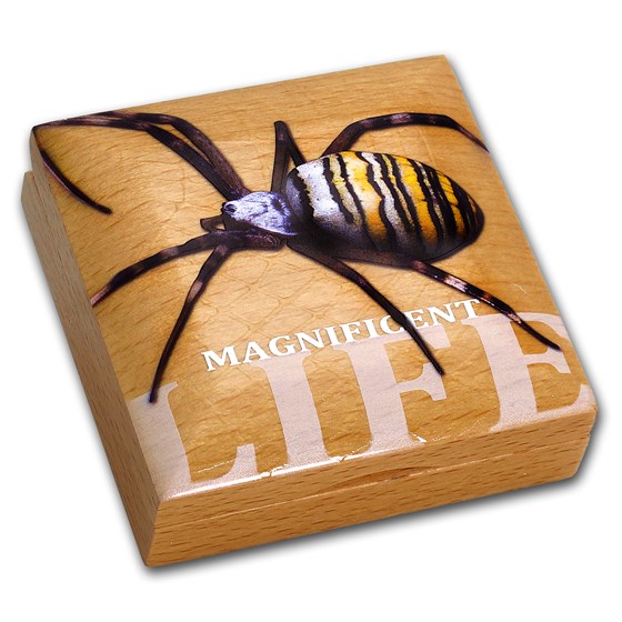 Buy 2016 Cook Islands 1 oz Silver Magnificent Life (Wasp Spider) | APMEX