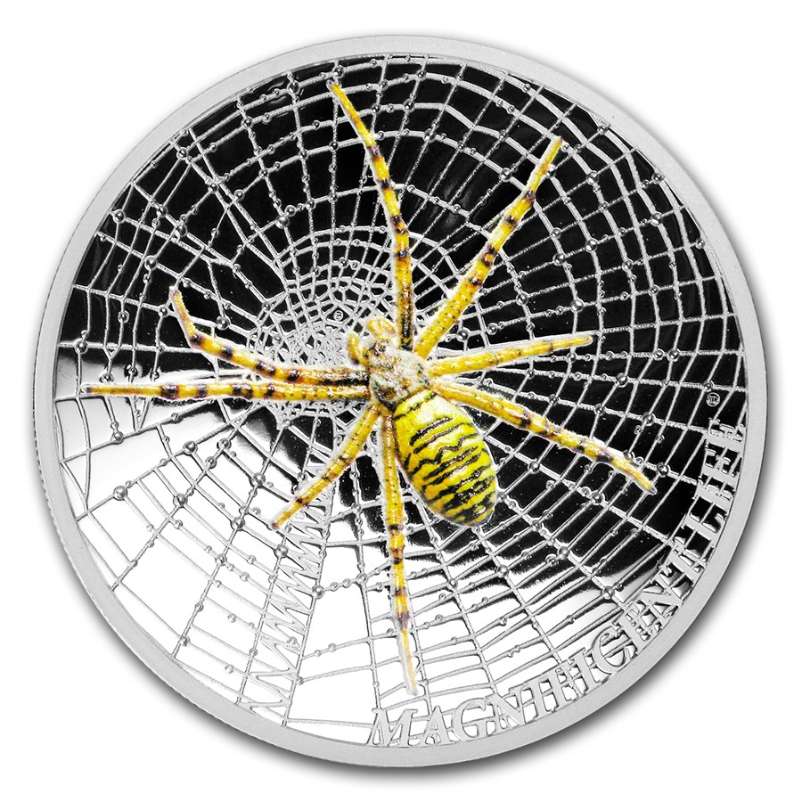 Buy 2016 Cook Islands 1 oz Silver Magnificent Life (Wasp Spider) | APMEX
