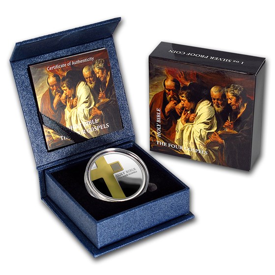 Buy 2016 Cook Islands 1 oz The Holy Bible (Four Gospels on Nano Chip ...