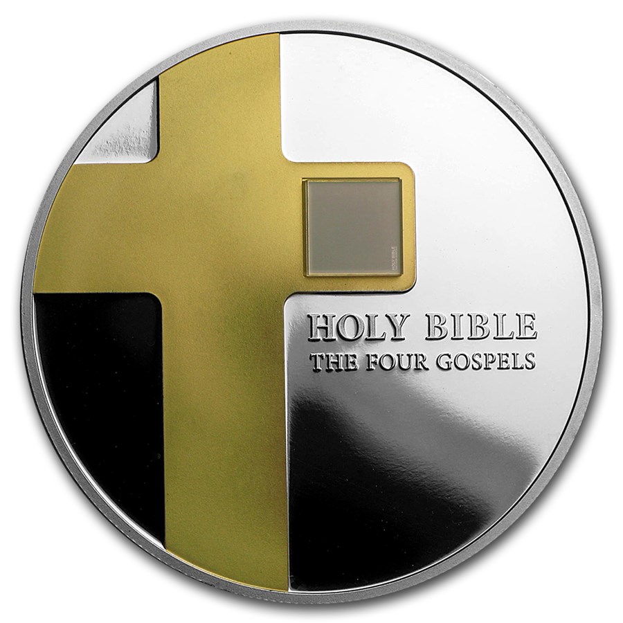 Buy 2016 Cook Islands 1 oz The Holy Bible (Four Gospels on Nano Chip ...