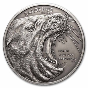 Buy 2016 CK 2 oz Silver Predators Sea Lion Coin Only | APMEX