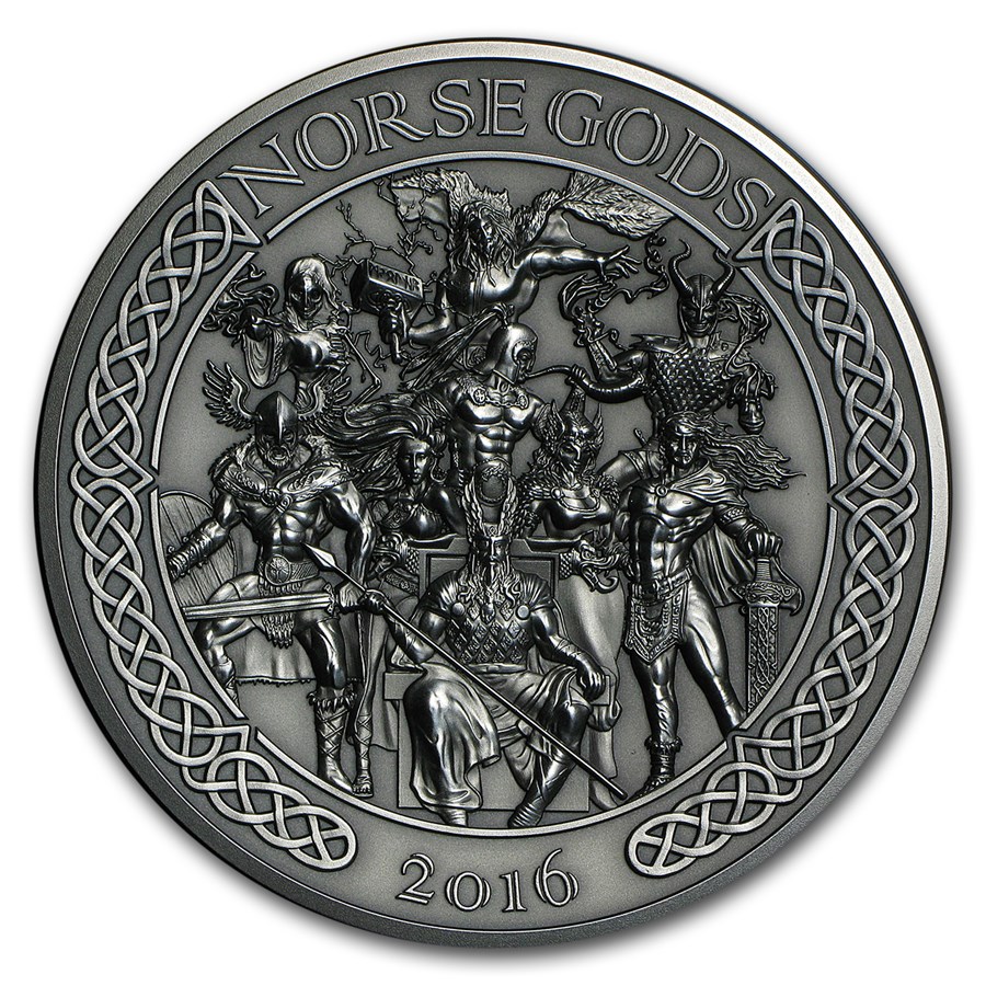 Buy 2016 Cook Islands 5 oz Silver High Relief Norse Gods | APMEX