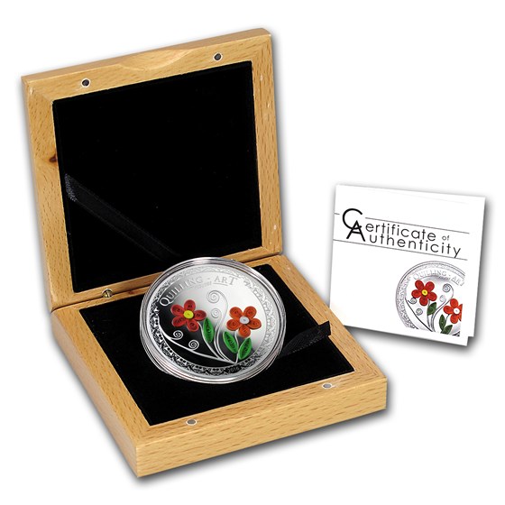 Buy 2016 Cook Islands Silver Quilling Art (Flowers) | APMEX