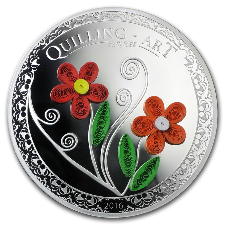 Buy 2016 Cook Islands Silver Quilling Art (Flowers) | APMEX