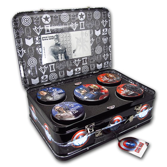Buy 2016 Fiji 6-Coin Proof Silver "Captain America: Civil War" Set | APMEX