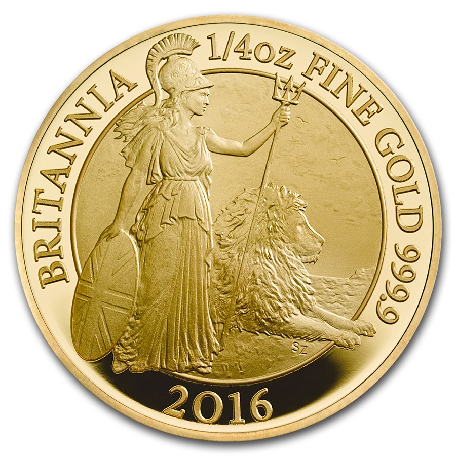 Buy 2016 Great Britain 1/4 oz Proof Gold Britannia | APMEX Buy 2016 Great Britain 1/4 oz Proof Gold Britannia | APMEX