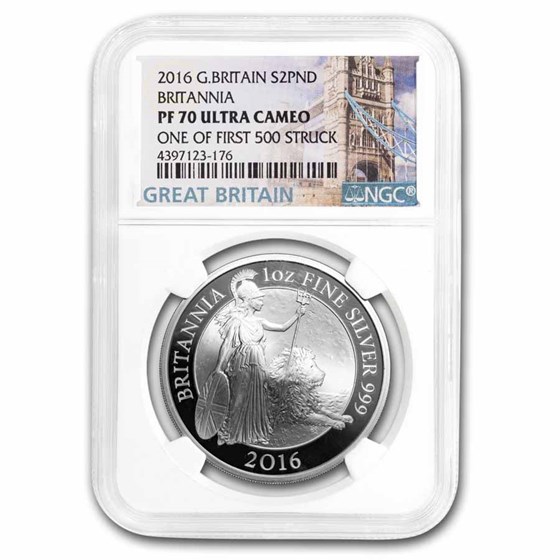 2016 Great Britain 1 oz Silver Britannia PF-70 NGC FS 2016 Great Britain 1 oz Silver Britannia PF-70 NGC FS