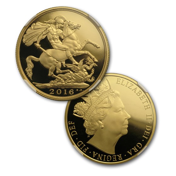 Buy 2016 Great Britain 5-Coin Gold Sovereign PF-70 NGC | APMEX