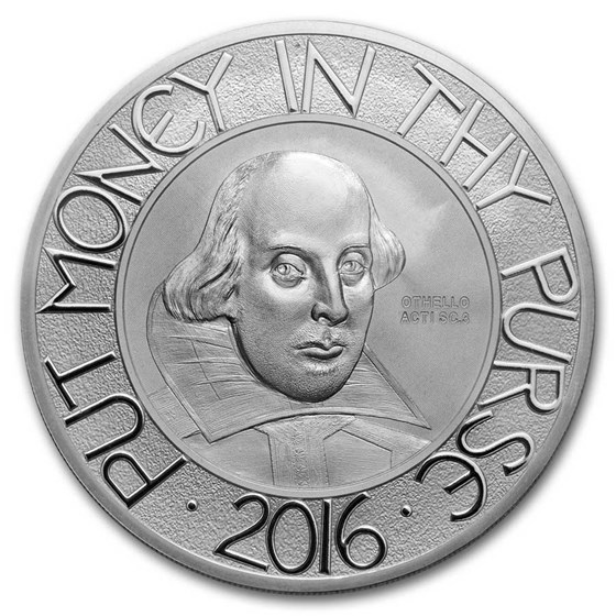 2016 Great Britain 5 oz Silver Shakespeare PF-70 NGC