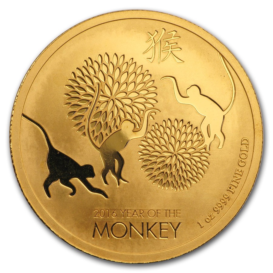 Buy 2016 Niue 1 oz Gold $200 Lunar Monkey BU | APMEX