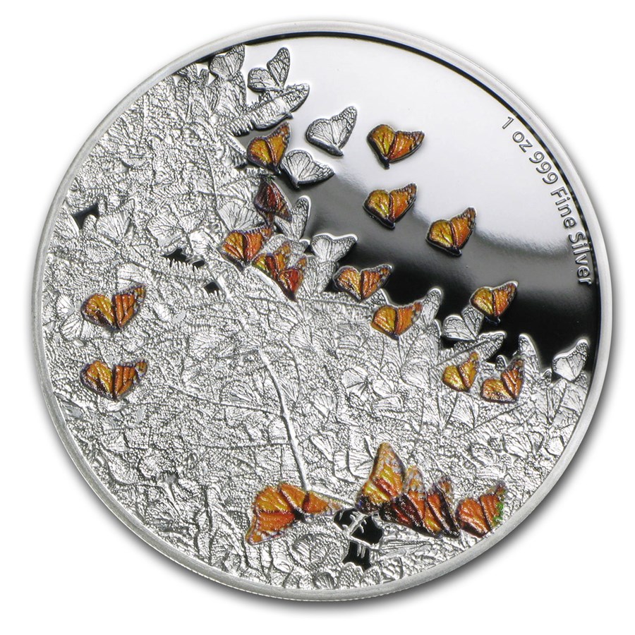 Buy 2016 Niue 1 oz Silver Great Migrations Monarch Butterfly Proof | APMEX