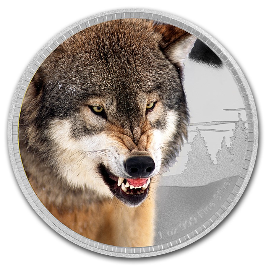 Buy 2016 Niue 1 oz Silver Kings of Continents African Grey Wolf | APMEX