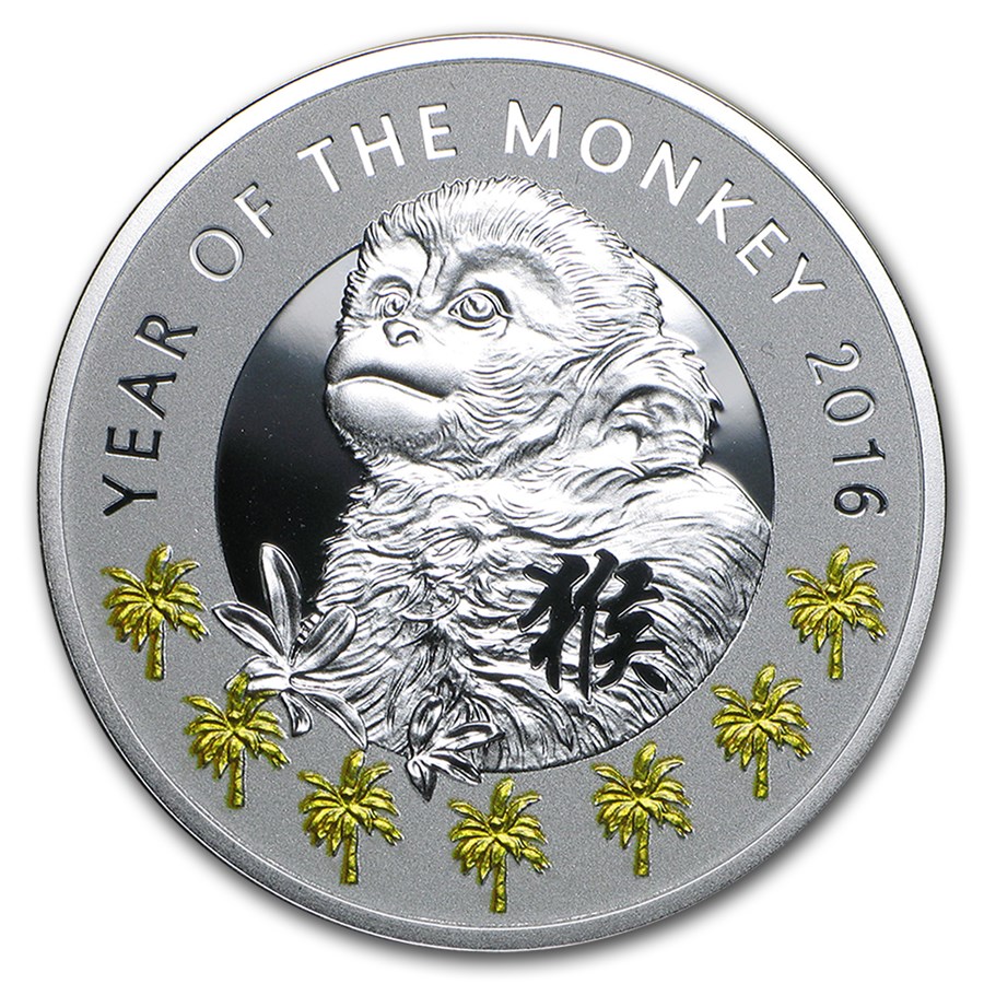 Buy 2016 Niue Silver Year of the Monkey Proof (Gilded) | APMEX