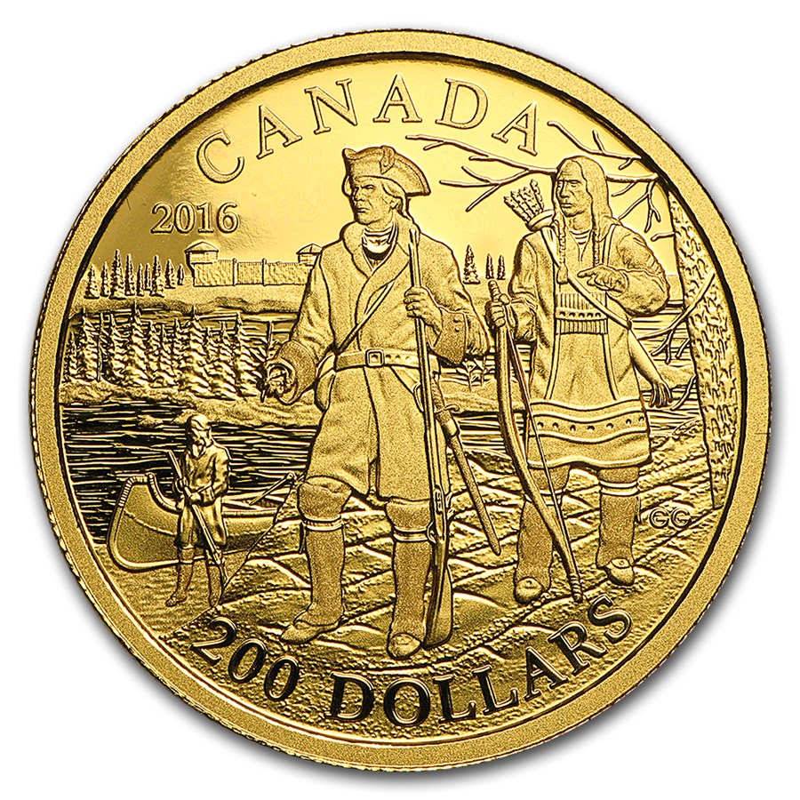 Buy 2016 RCM 1/2 oz Prf Gold $200 Canadian Explorers Pierre Gaultier ...