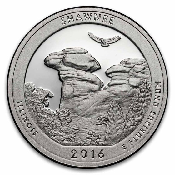 2016-S ATB Quarter Shawnee 40-Coin Roll Proof (Silver)