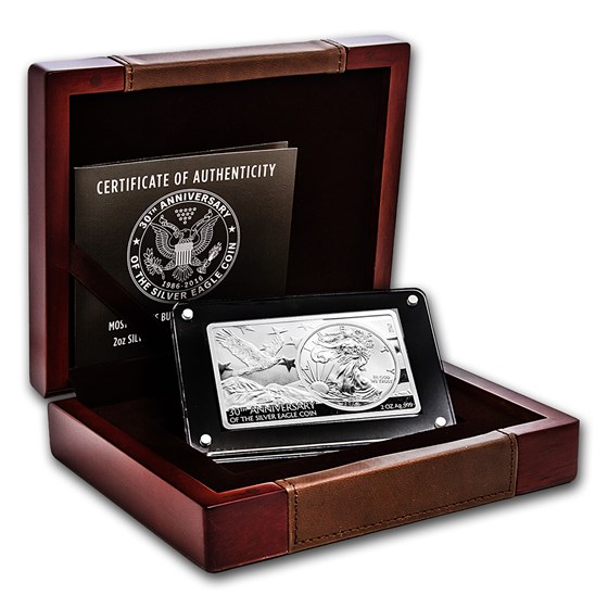 Buy 2016 U.S. 2-Pc Silver 30th Anniv of Eagle Coin/Bar Set (3 oz) | APMEX