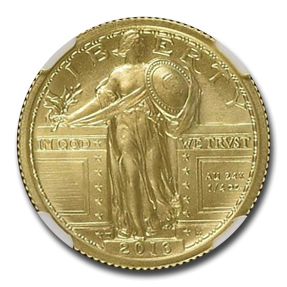 Buy 2016-W 1/4 oz Gold Stand Lib Quarter SP-70 ER | APMEX