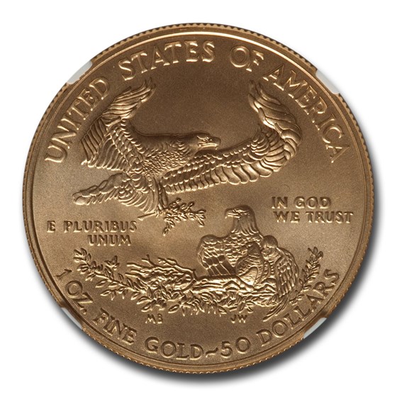 Buy 2016-W 1 Oz Burnished Gold Eagle MS-70 NGC (ER, Castle) | APMEX