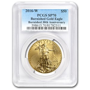 Buy 2016-W 1 oz Burnished Gold Eagle SP-70 PCGS | APMEX