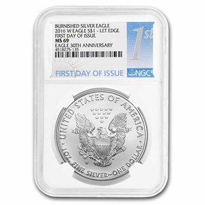 Buy 2016-W Burnished American Silver Eagle MS-69 NGC (FDI) | APMEX
