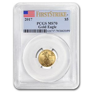 Buy 2017 1/10 oz American Gold Eagle MS-70 PCGS (FirstStrike®) | APMEX