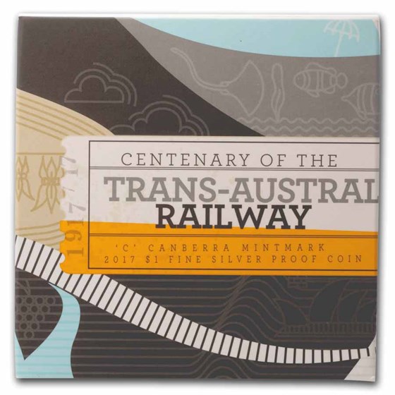 2017 $1 Centenary of the Trans-Australian Railway Silver Proof