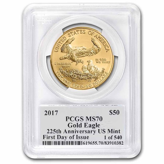 Buy 2017 1 oz American Gold Eagle MS-70 PCGS (FDI, Moy) | APMEX