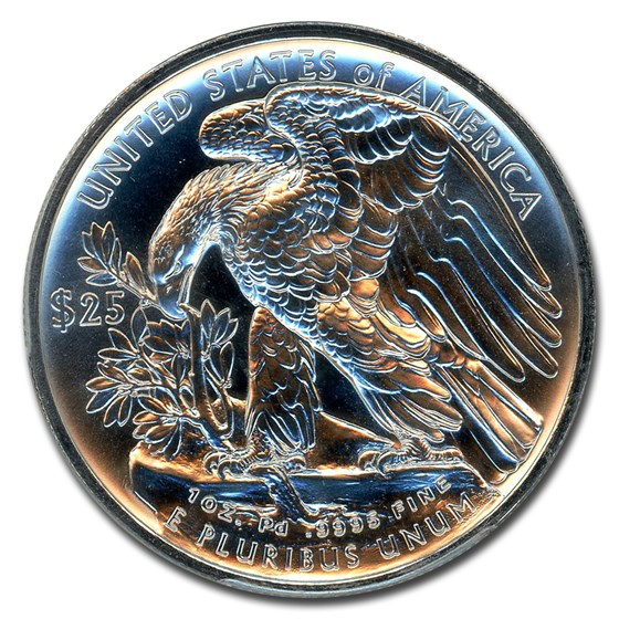 2017 1 oz American Palladium Eagle MS-70 PCGS (Hall)