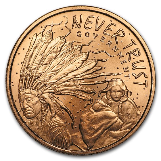 Buy 2017 1 oz Copper Round - Never Trust Government | APMEX