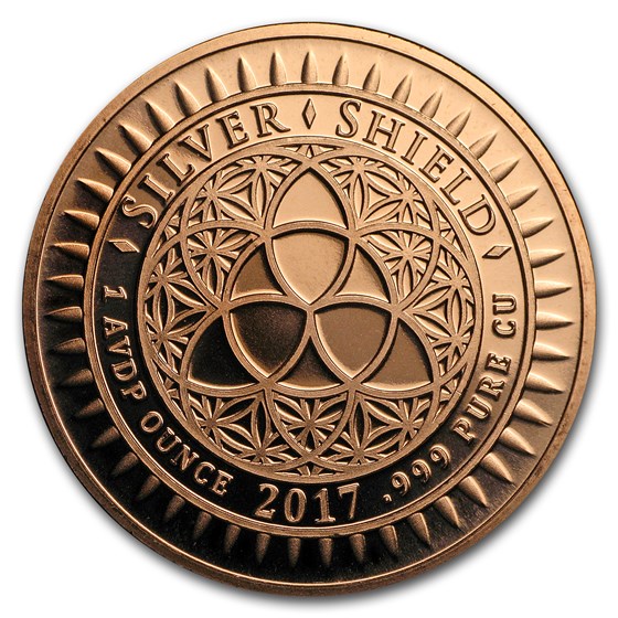Buy 2017 1 oz Copper Shield Round - MiniMintage (AUM) | APMEX