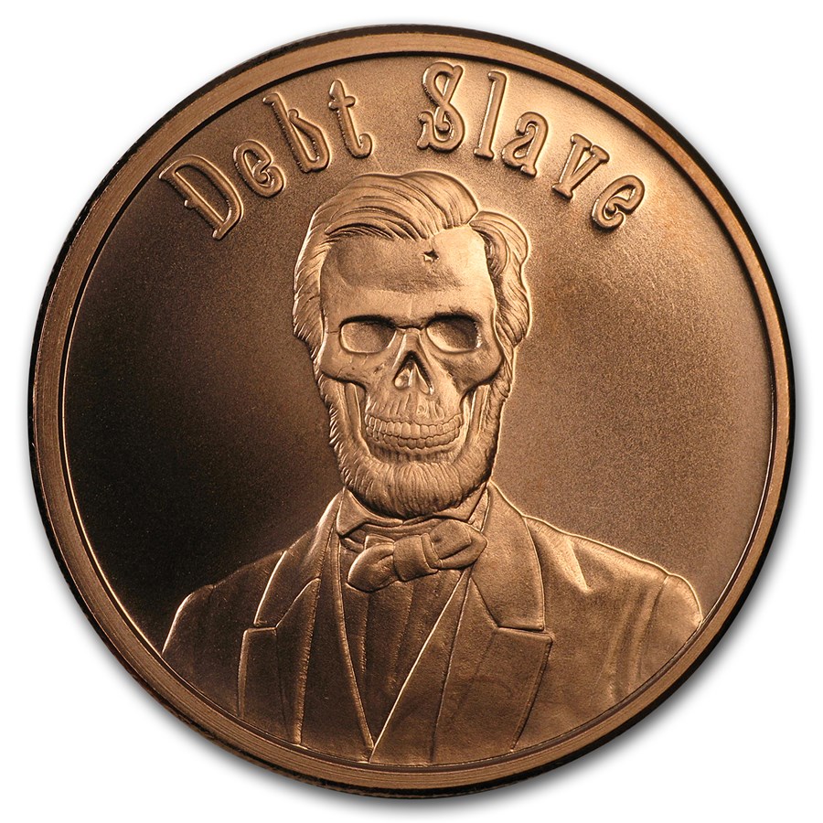 Buy 2017 1 oz Copper Shield Round - MiniMintage (Debt Slave) | APMEX