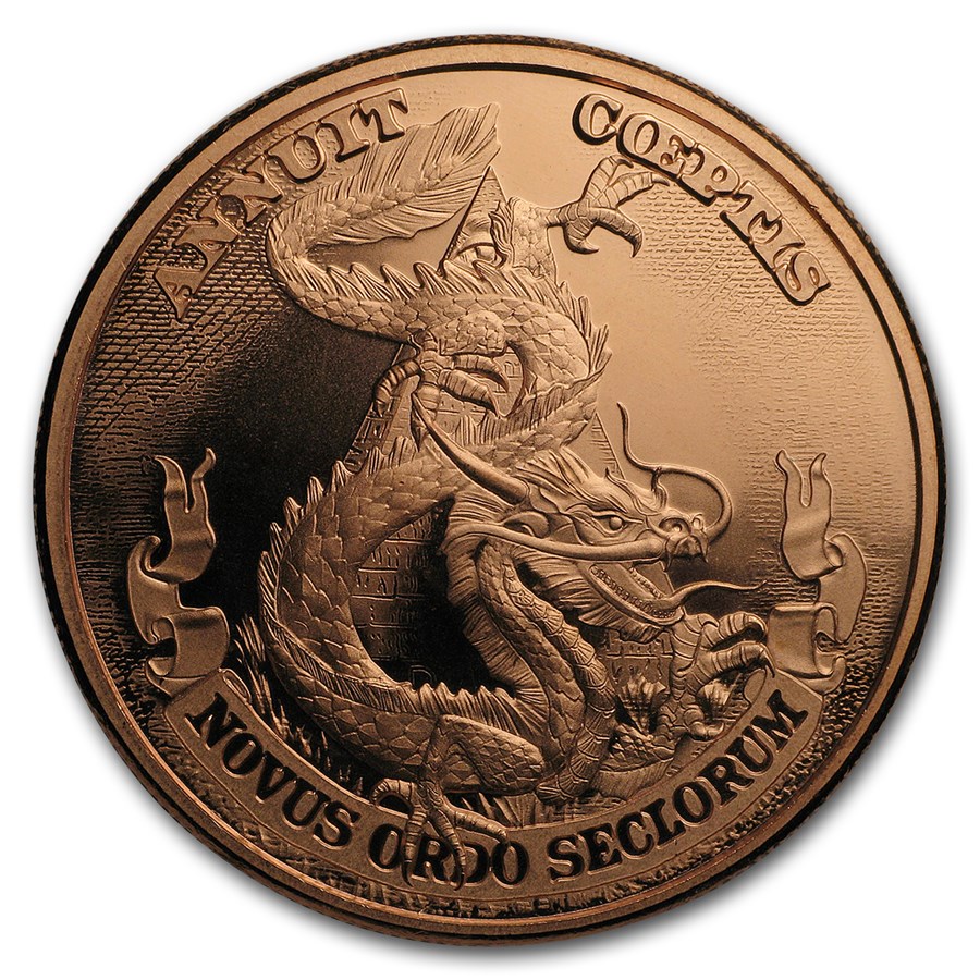 Buy 2017 1 oz Copper Shield Round - MiniMintage (Dragon Dollar) | APMEX