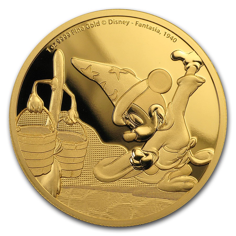 Buy 2017 1 oz Gold $250 Mickey Through the Ages: Fantasia | APMEX