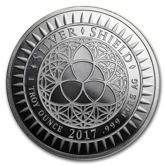 Buy 2017 1 oz Silver Shield Round - MiniMintage (Debt & Death) | APMEX