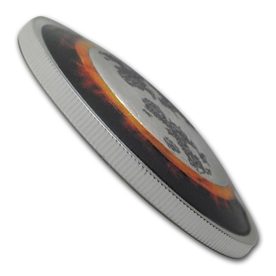 Buy 2017 1 oz Silver Solar Eclipse Curved Proof Coin | APMEX