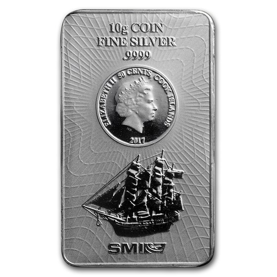 Buy 2017 85 gram Silver Cook Islands Bounty 4-Coin Bars Starter Set | APMEX