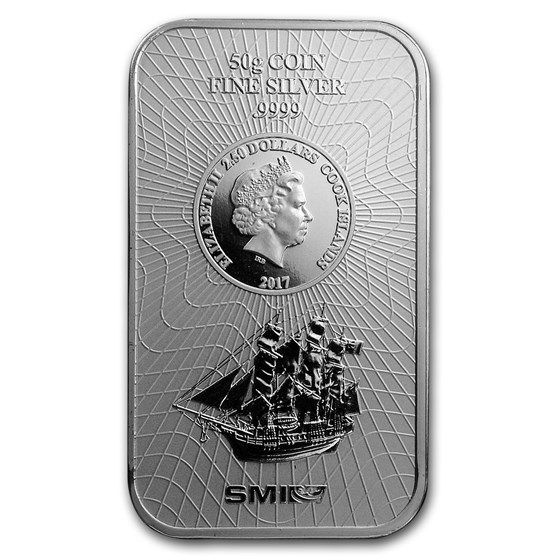 Buy 2017 85 gram Silver Cook Islands Bounty 4-Coin Bars Starter Set | APMEX