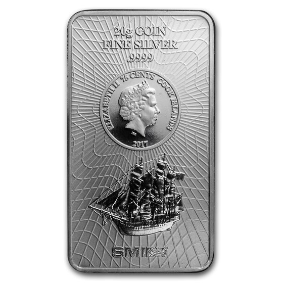 Buy 2017 85 gram Silver Cook Islands Bounty 4-Coin Bars Starter Set | APMEX