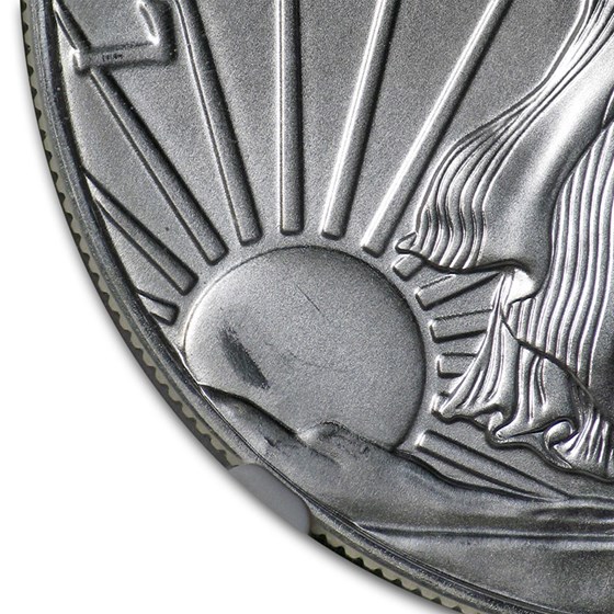 Buy 2017 American Silver Eagle MS-69 NGC (Error, Obv&Rev Struck Thru) | APMEX