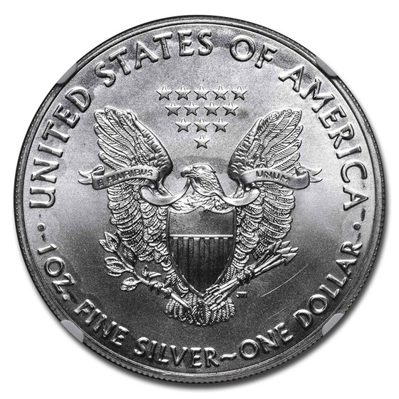 Buy 2017 American Silver Eagle MS-69 NGC (Error, Obv&Rev Struck Thru) | APMEX