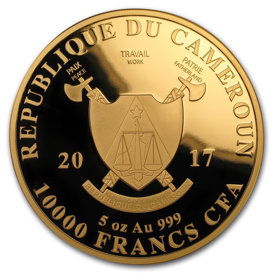 Buy 2017 Cameroon 5 oz Gold Proof Leopard (The Big Five) | APMEX
